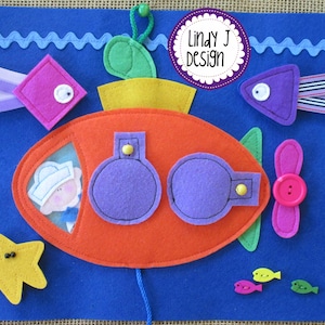 On the Go QUIET BOOK PDF Pattern Quiet Book for Boys Felt Book Pattern ...