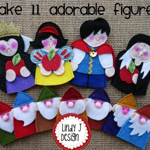 FAIRY Tale MATCHBOX Cottage Snow White Felt Playset PDF Pattern 7 ...