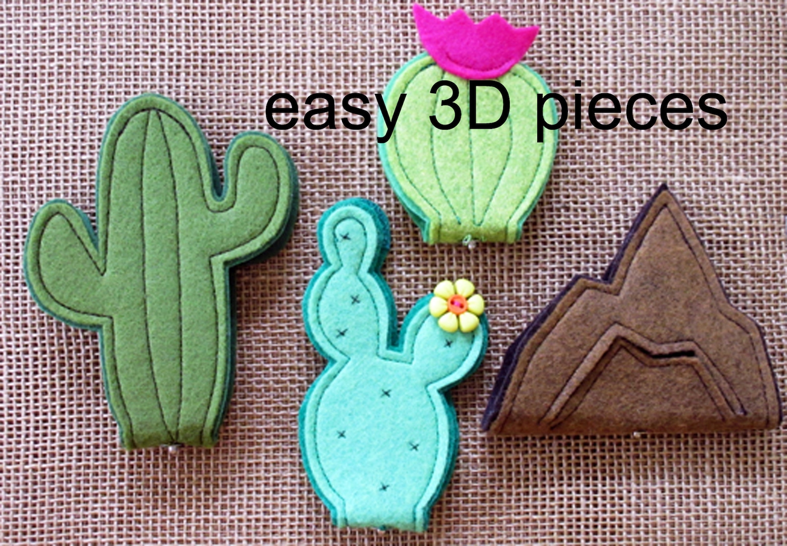 ZOO Fun #2 DESERT Quiet Book PDF Pattern, Landscape With 3D Pieces ...