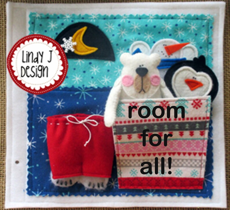 POLAR BEAR What Do You Wear Felt Quiet Book PDF Pattern - Etsy