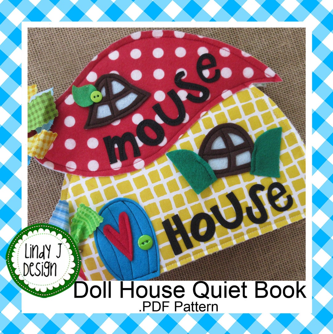 Mouse House Felt DOLL HOUSE QUIET Book, Mouse Cottage, Dollhouse Book ...