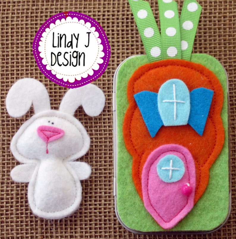 Nighty Night Tiny BUNNY Altoid Tin BOX Play Set PDF Pattern - Etsy