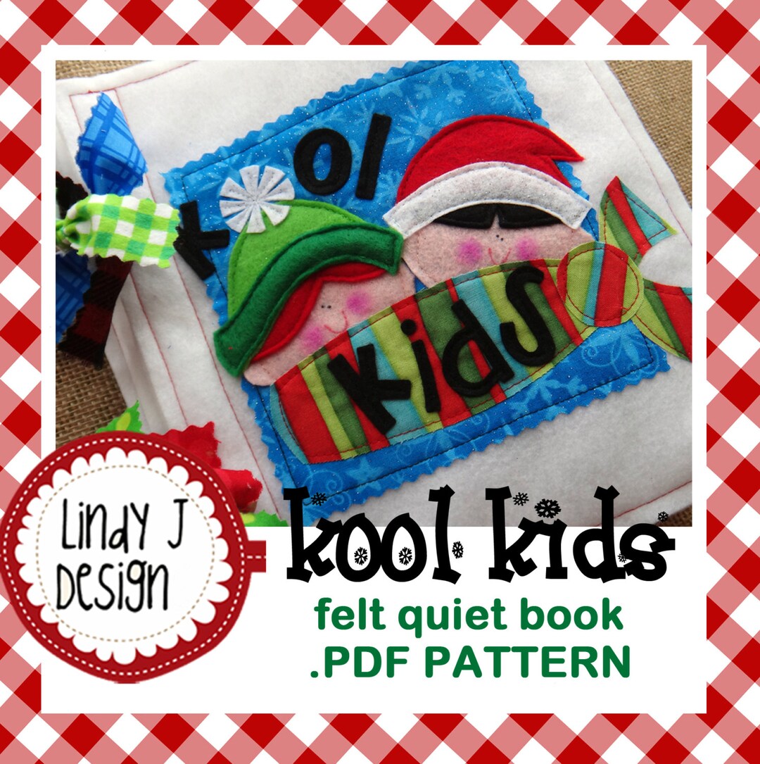 KOOL KIDS Felt Quiet Book .PDF Pattern - Etsy