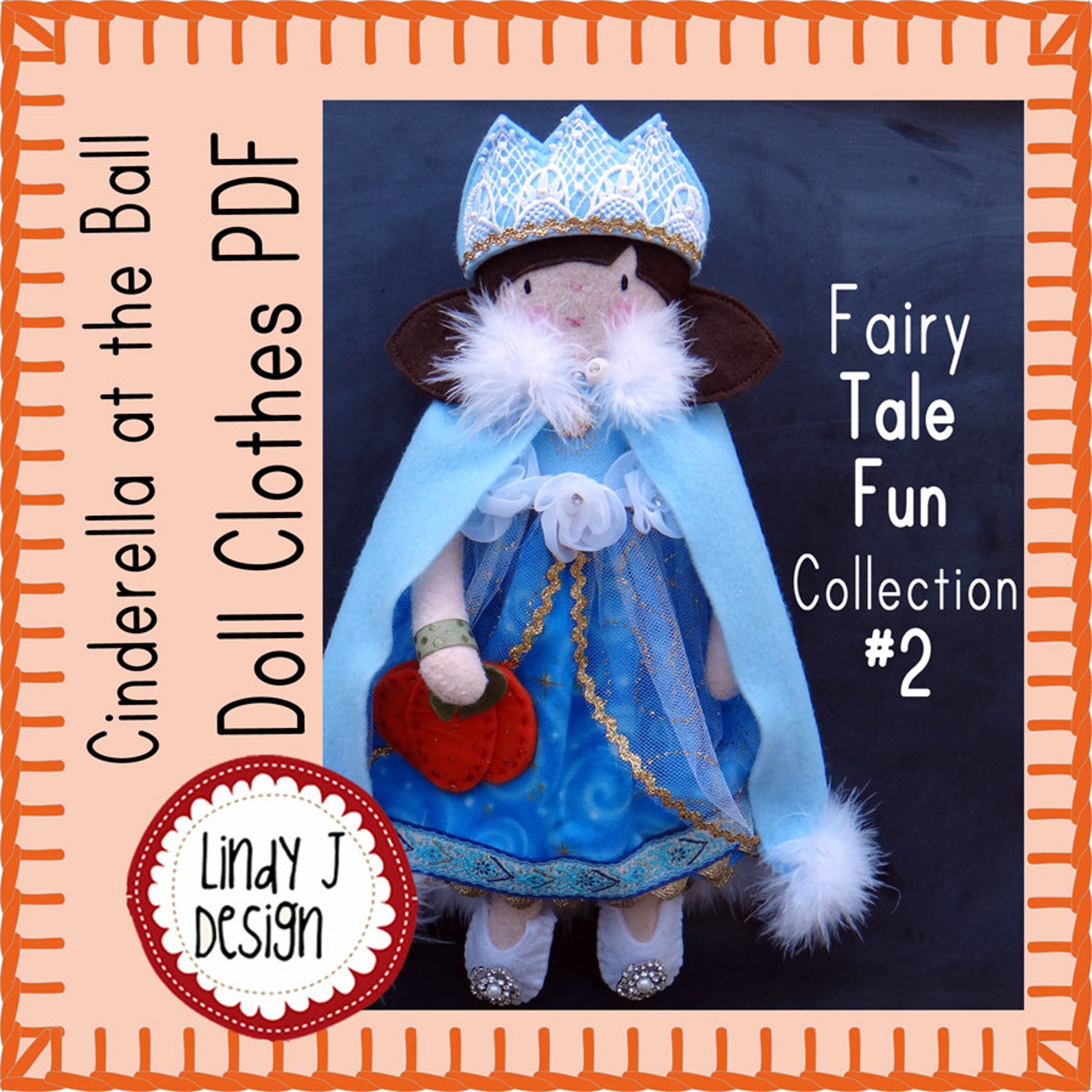 Doll Clothes BUNDLE Fairy Tale Collection for 12” Felt Zoey Doll With 4 ...