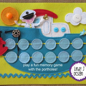 On the Go QUIET BOOK PDF Pattern Quiet Book for Boys Felt Book Pattern ...