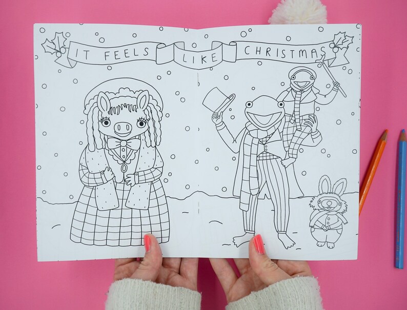 Christmas Movie Colouring Book A5 size | Etsy