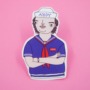 Steve Harrington Stranger Things Sticker Gloss Paper Laptop - Etsy