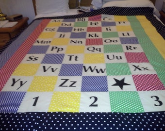 Alphabet quilt | Etsy