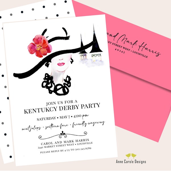 Derby Hat Party Invitation - Etsy