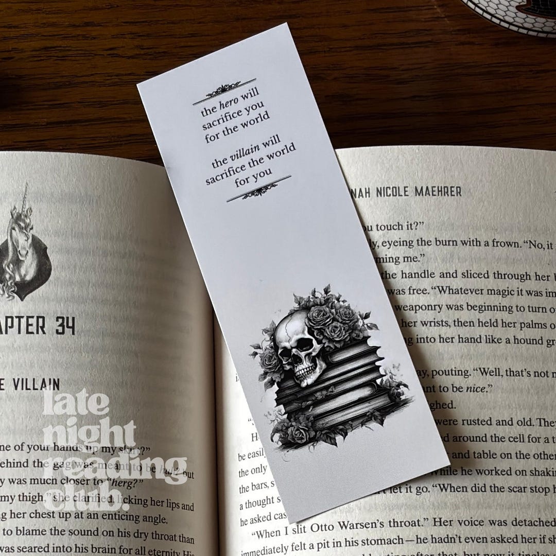 Morally Grey Bookmark || Cute Bookish Bookmarks, Dark Romance Bookmarks ...