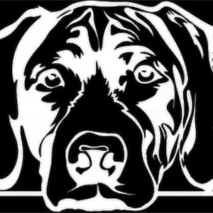 Peeking Lab Sticker Decal | Labrador Retriever | Stick on Car, Truck ...
