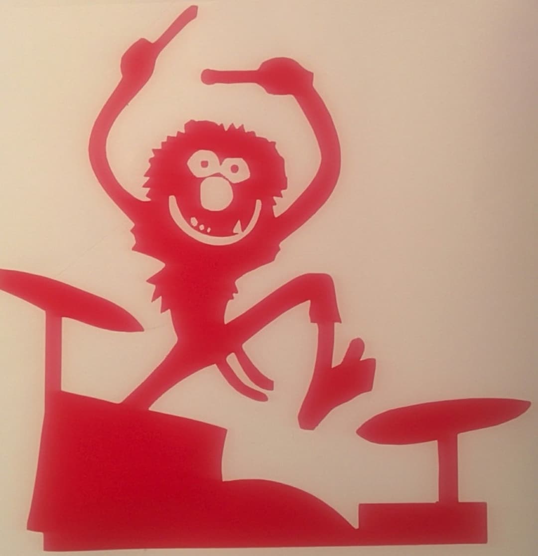 Animal Drummer Decal for Truck, Car, Locker, Tablet & More - Etsy