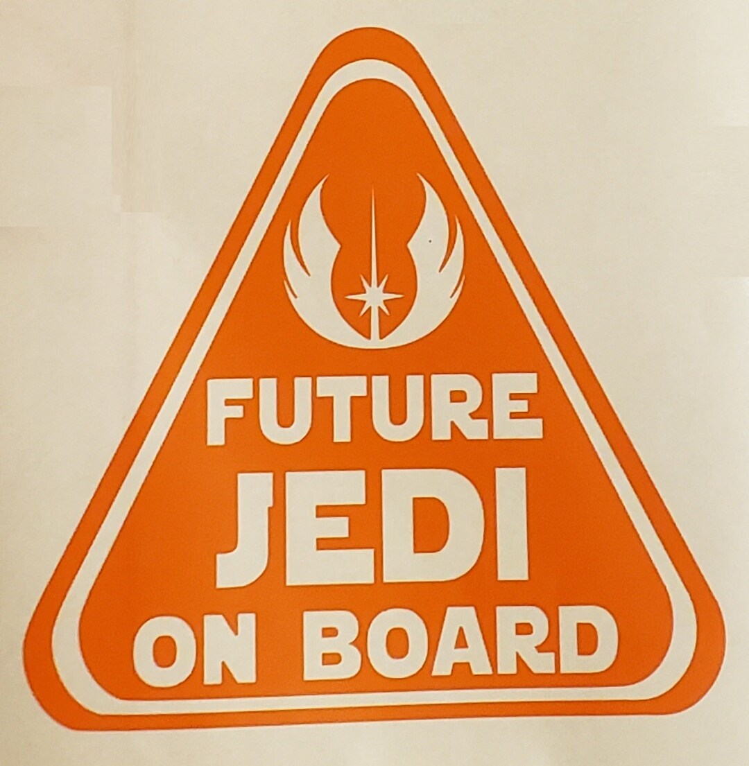 Future Jedi on Board Sticker Decal, Unisex, Space Baby in the Republic ...