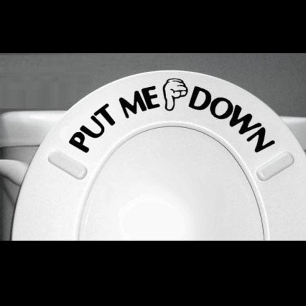 Toilet Reminder Sign - Etsy