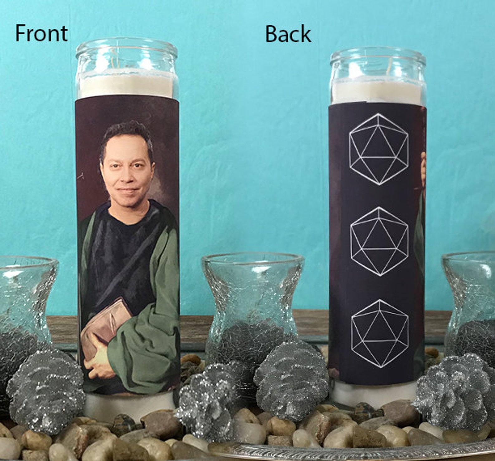 Saint Sam Riegel D&D Muse Prayer Candle - Etsy