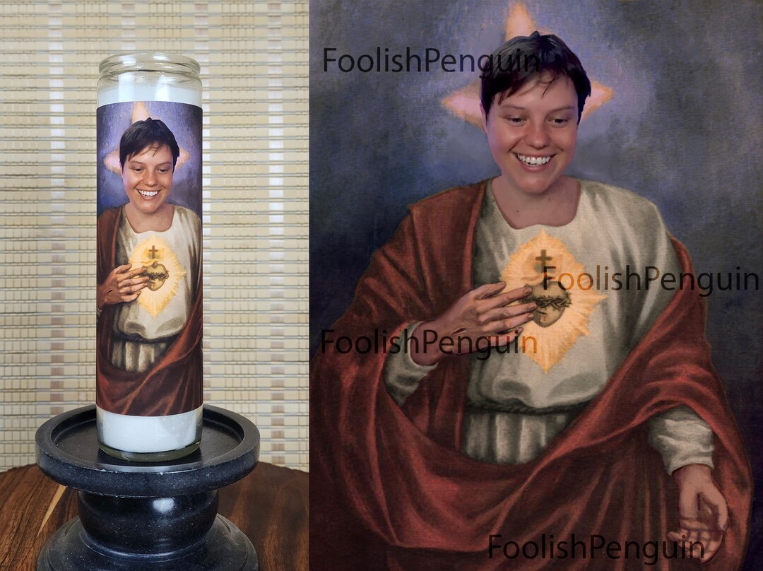 Saint Ally Beardsley D&D Muse Prayer Candle - Etsy
