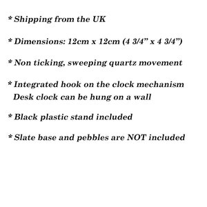 Brown Desk Clock Square Desk Clock Wool Clock Marbled Wool Autumn ...