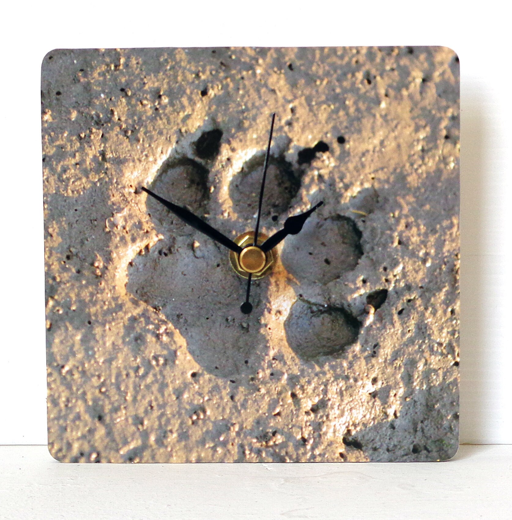 Paw Desk Clock Paw Print Clock Dog's Paw Clock - Etsy UK