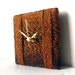 Brown Desk Clock Square Desk Clock Wool Clock Marbled - Etsy