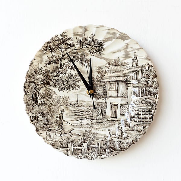 Ceramic Plate Clock - Etsy UK