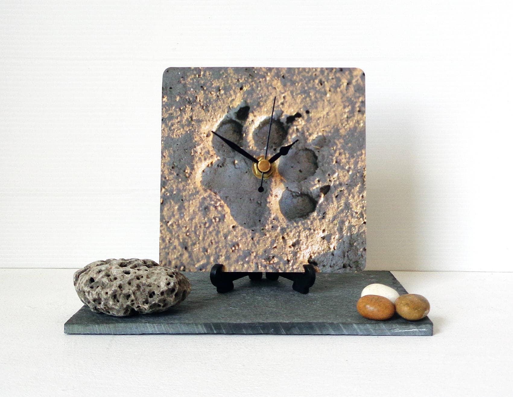 Paw Desk Clock Paw Print Clock Dog's Paw Clock - Etsy UK