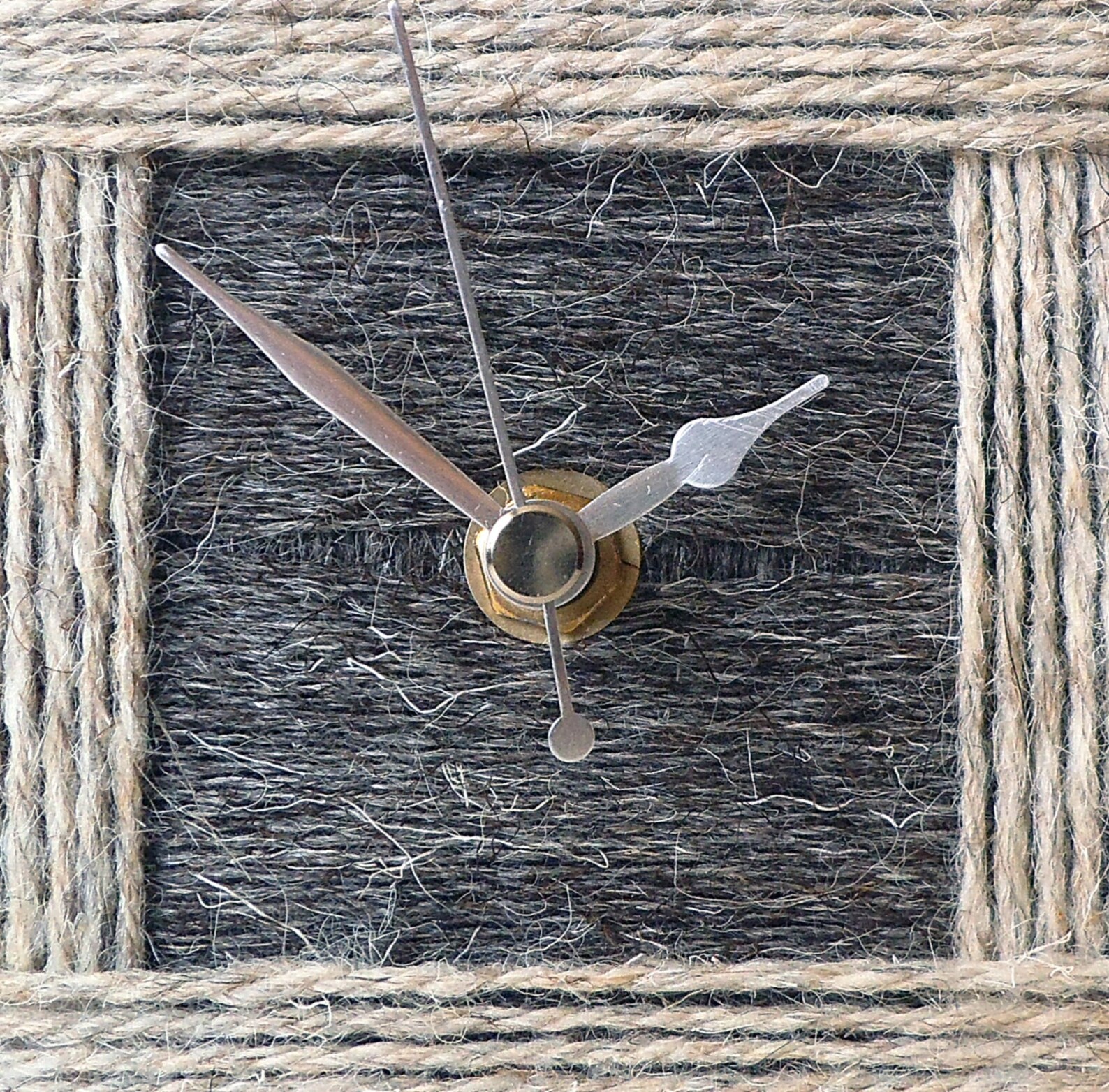 Charcoal Grey Desk Clock / Small Wall Clock Dark and Light | Etsy UK