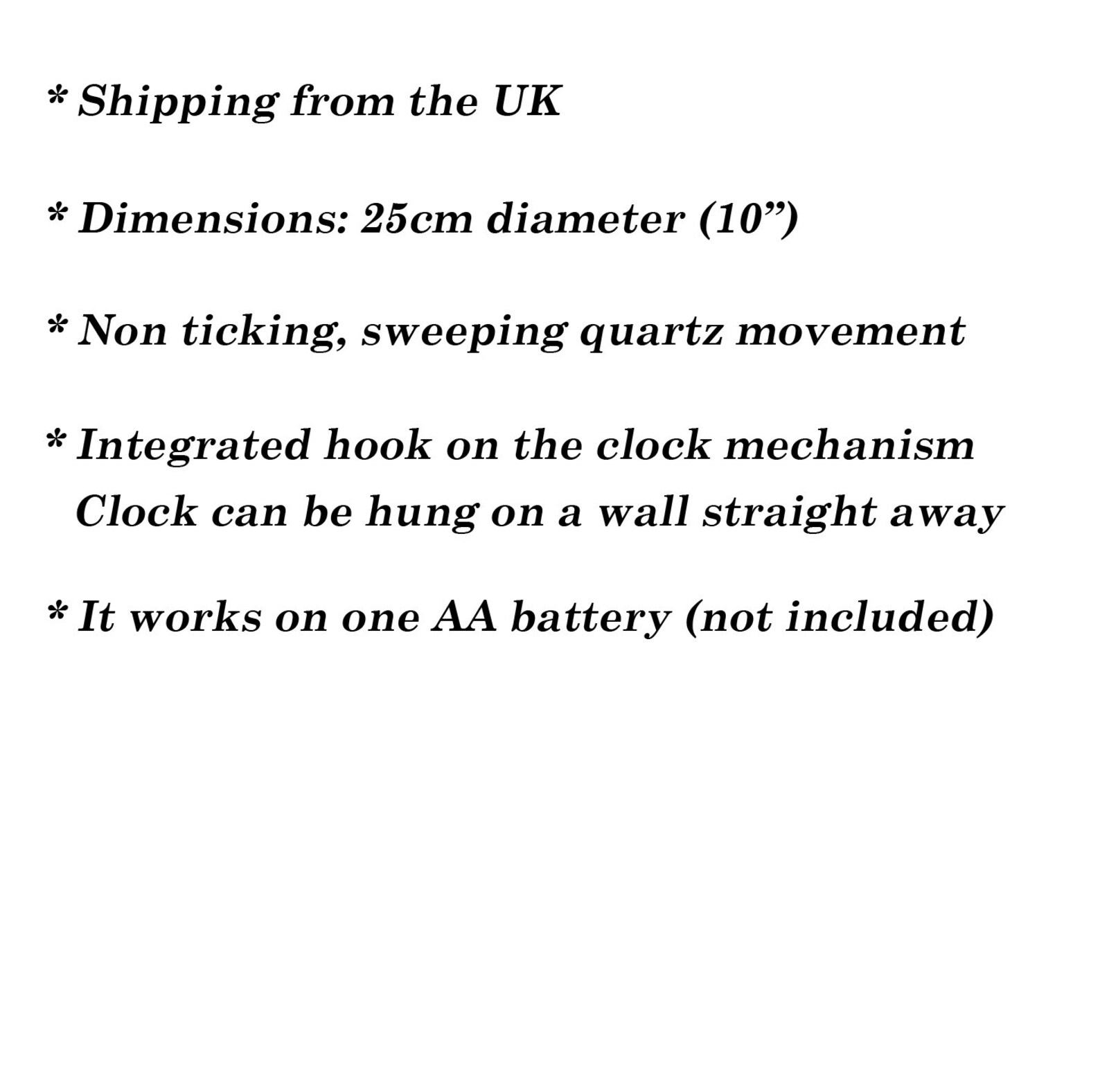 Cow Wall Clock Decoupage Photo Clock Black Calf Clock - Etsy UK