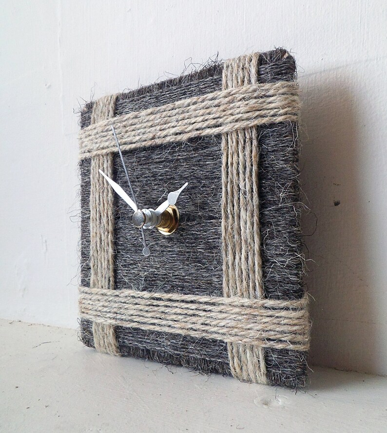 Charcoal Grey Desk Clock / Small Wall Clock Dark and Light - Etsy UK