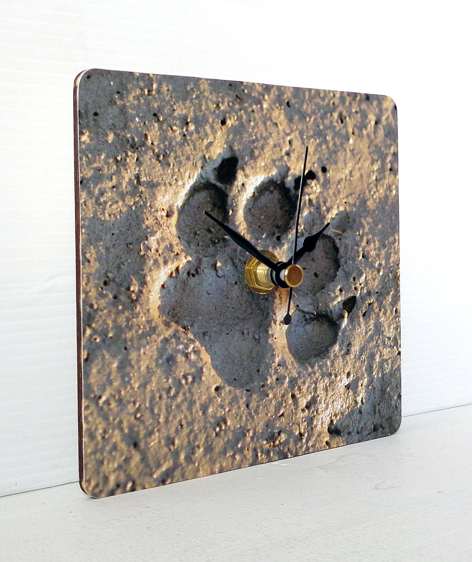 Paw Desk Clock Paw Print Clock Dog's Paw Clock - Etsy UK