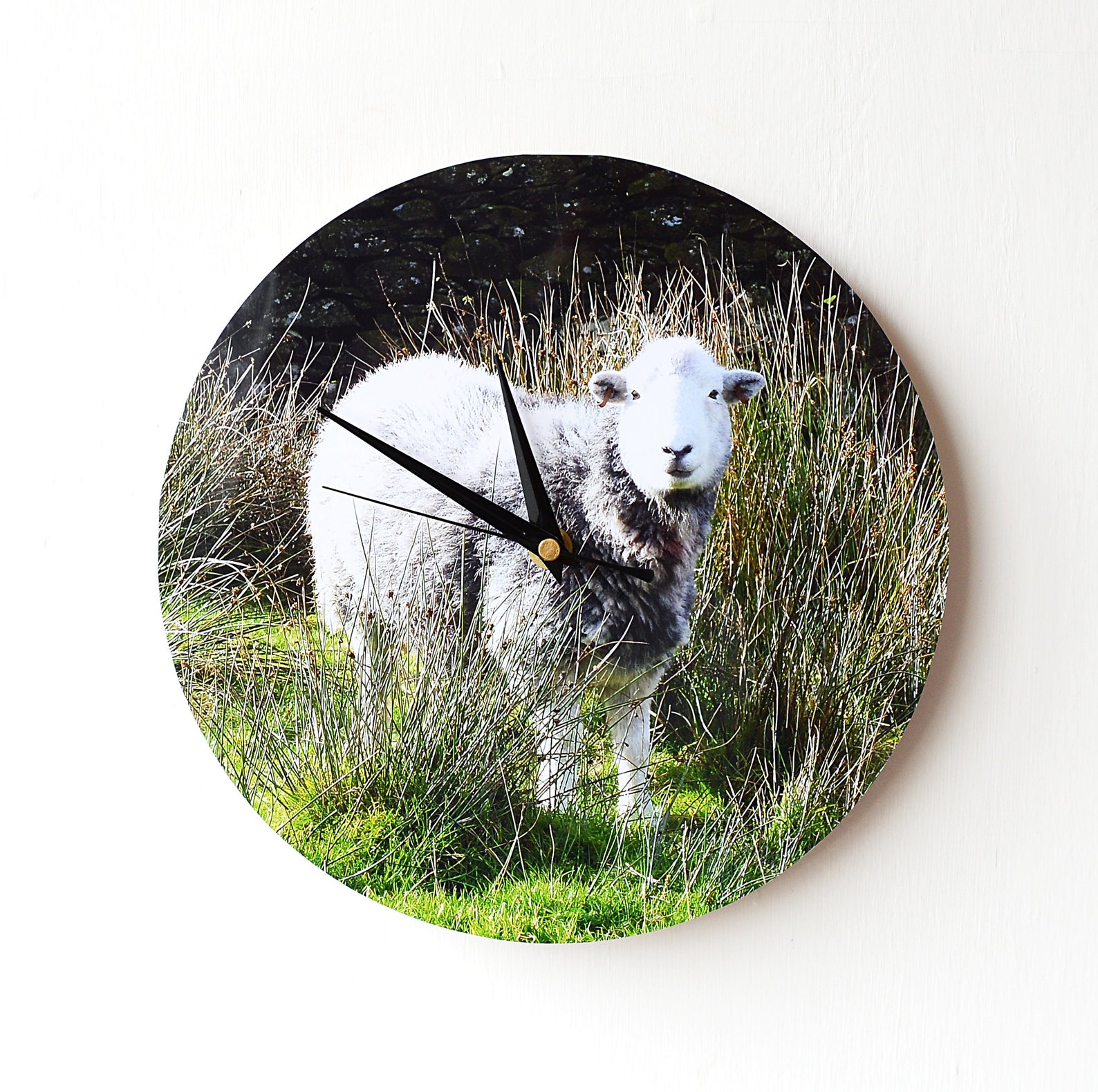 Sheep Wall Clock Decoupage Photo Clock Herdwick Sheep - Etsy
