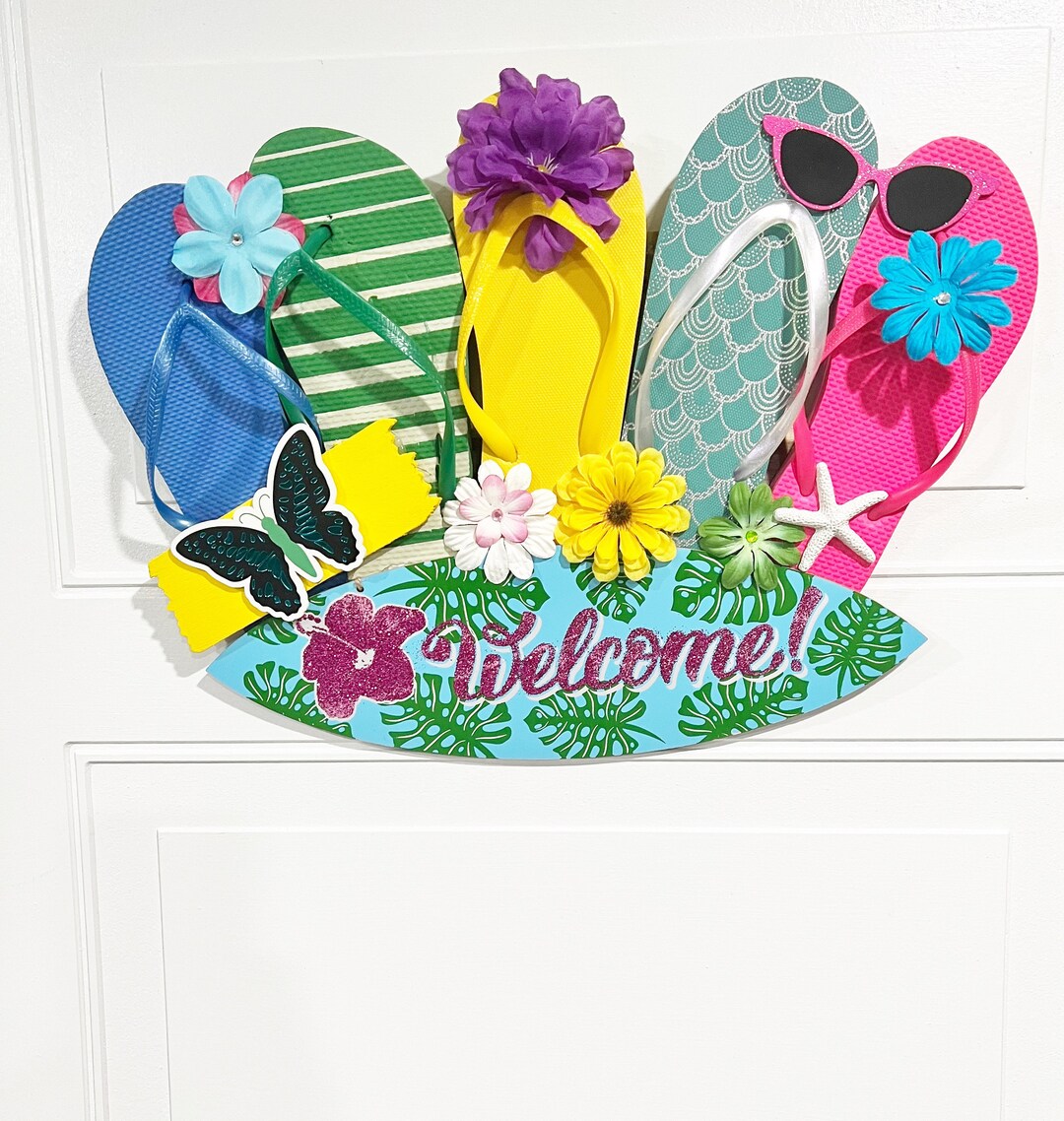 Welcome Beach Sign Beach House Front Door Decor Home Decor - Etsy