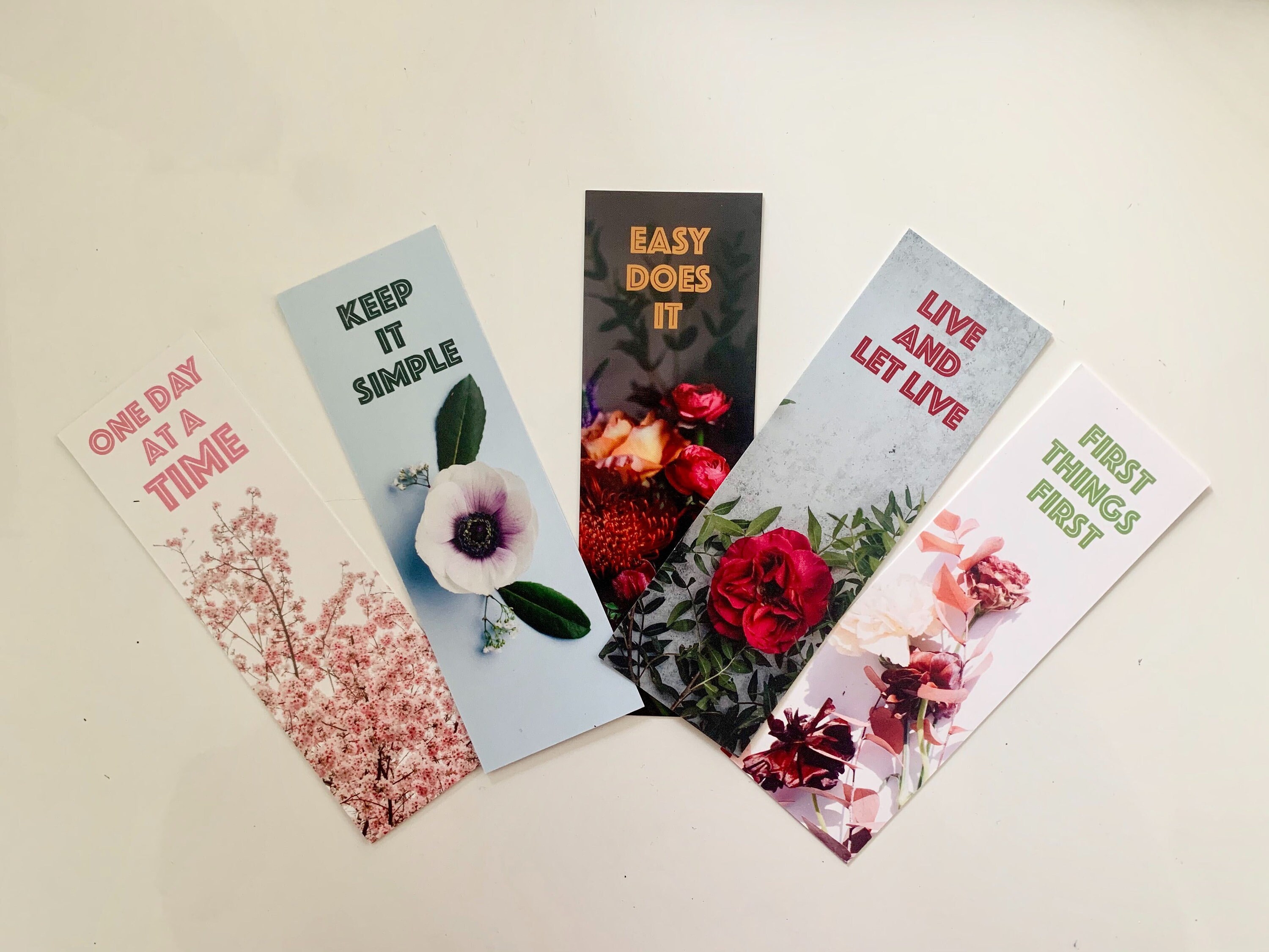 Bookmarks AA Slogans 5-Pack or Individually | Etsy