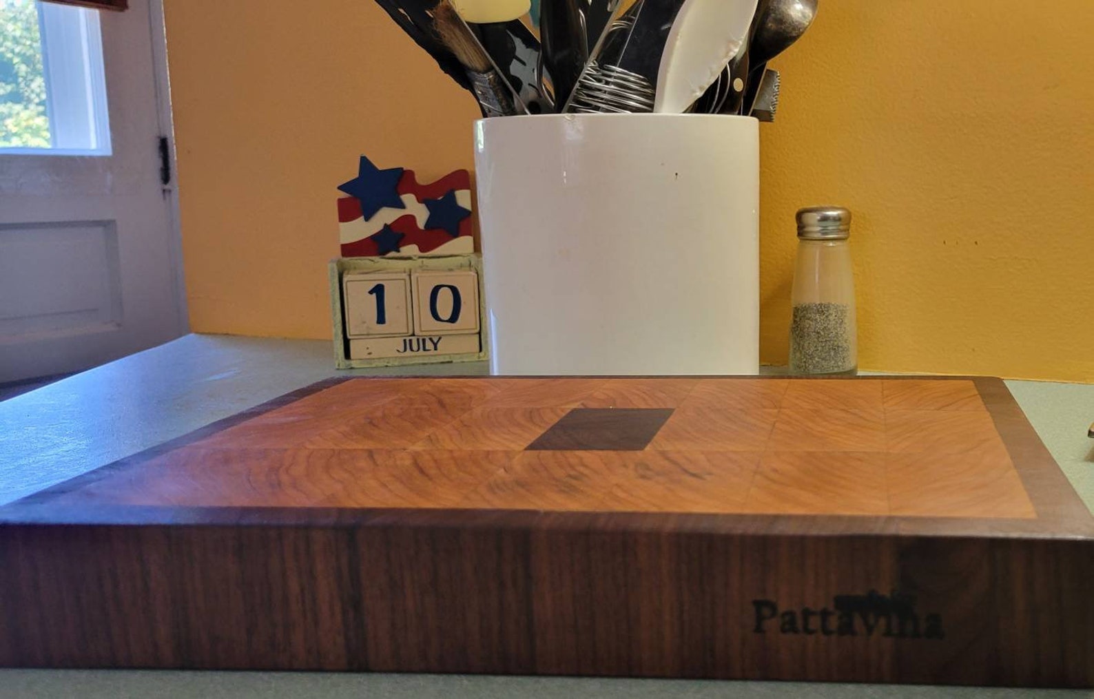 End Grain, Cherry and Walnut Wood Bucher Block Cutting Board - Etsy