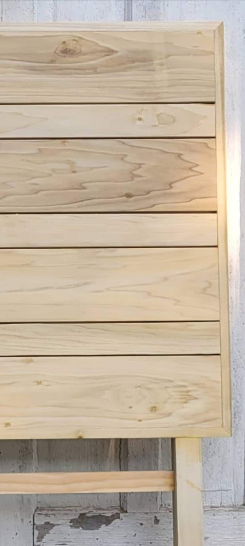 Solid Hard Wood Poplar Head Board - Etsy