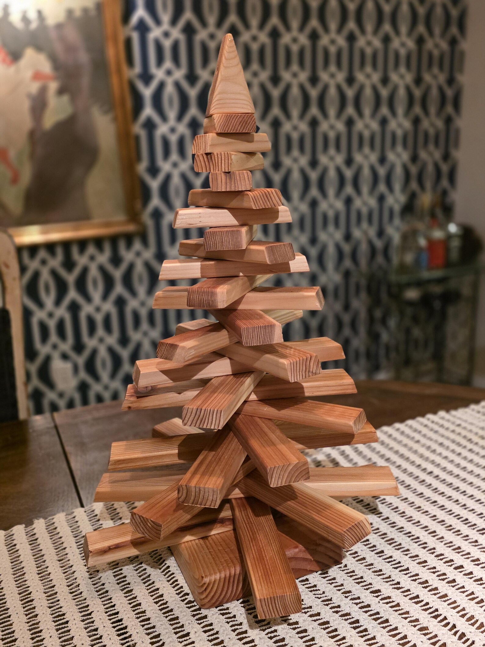 Wooden Cedar Slat Christmas Tree - Etsy