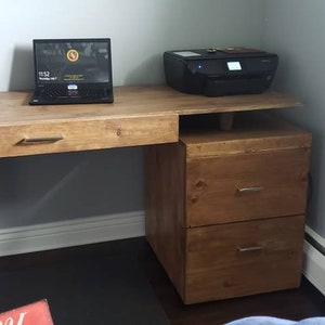 Custom Three Drawer Office Desk - Etsy