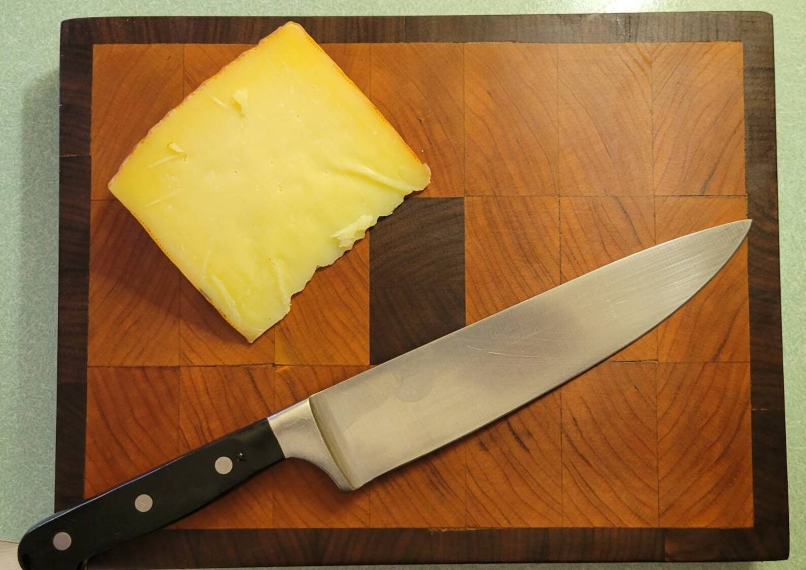 End Grain, Cherry and Walnut Wood Bucher Block Cutting Board - Etsy