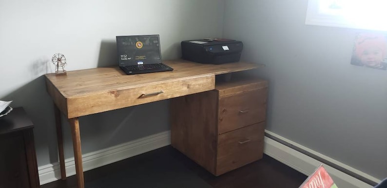 Custom Three Drawer Office Desk - Etsy