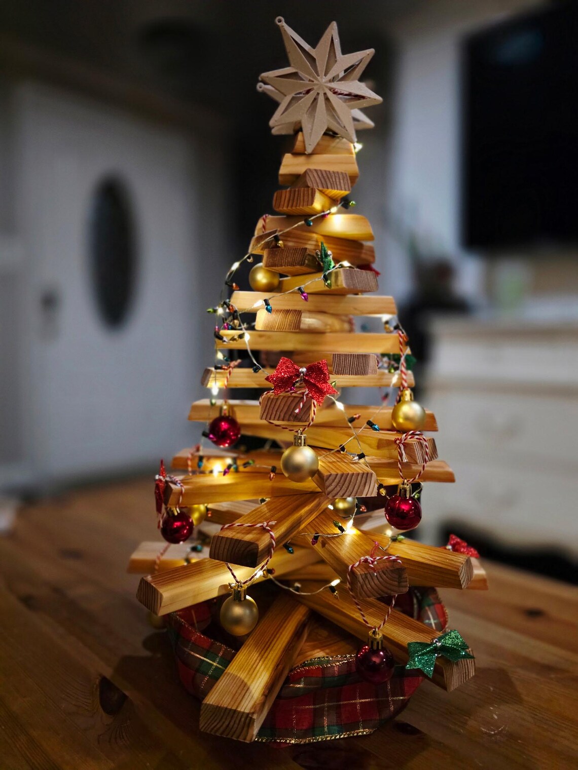 Wooden Cedar Slat Christmas Tree - Etsy