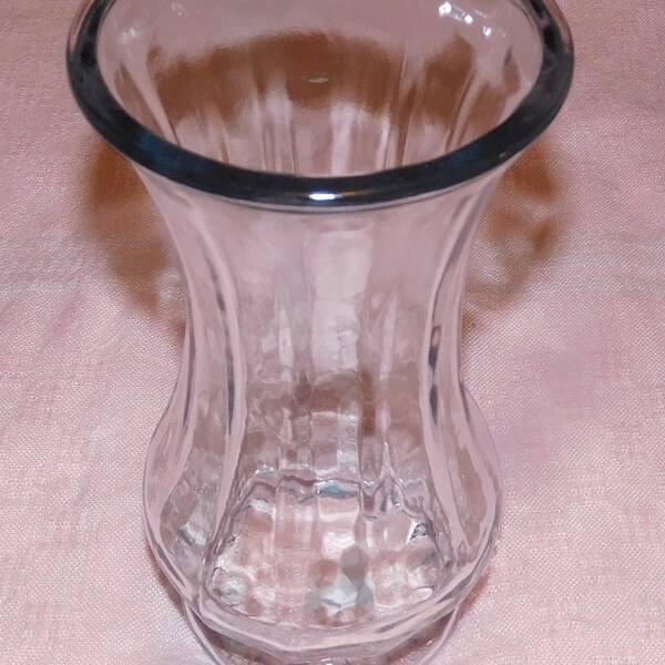 Footed Glass Vase - Etsy