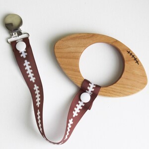 Sports Paci-catchers Pacifier Clip Pacifier Leash Football Baseball ...