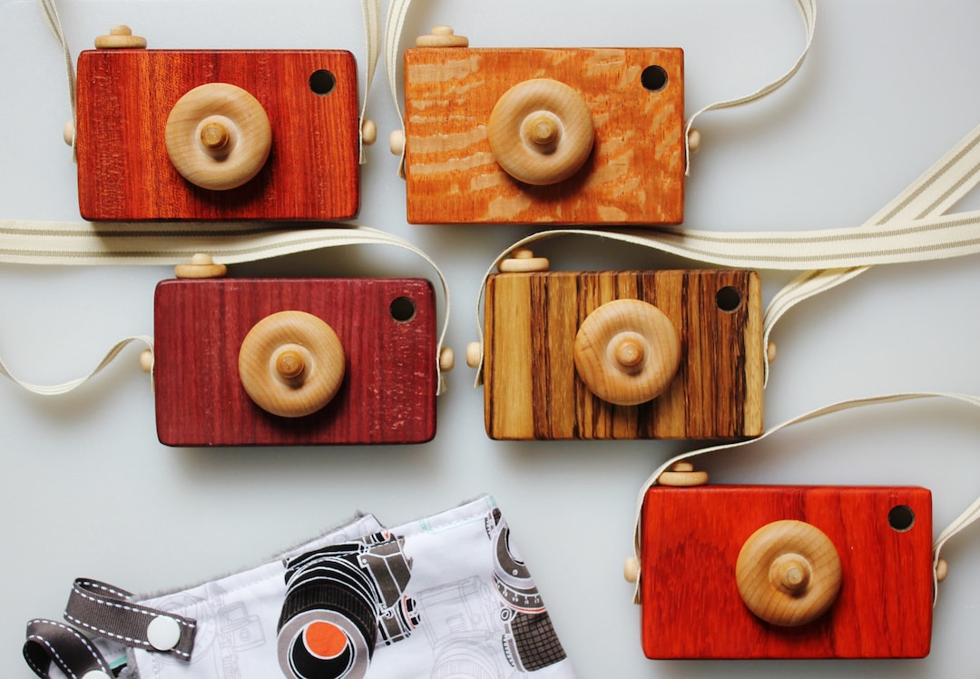 Exotic Wood Camera Toy | All Natural Camera Toy | Wooden Camera Toy ...