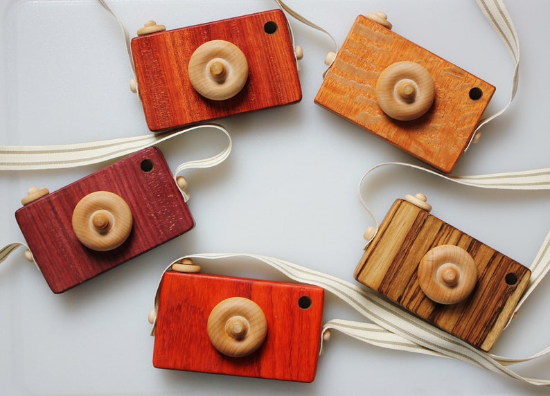 Exotic Wood Camera Toy All Natural Camera Toy Wooden | Etsy