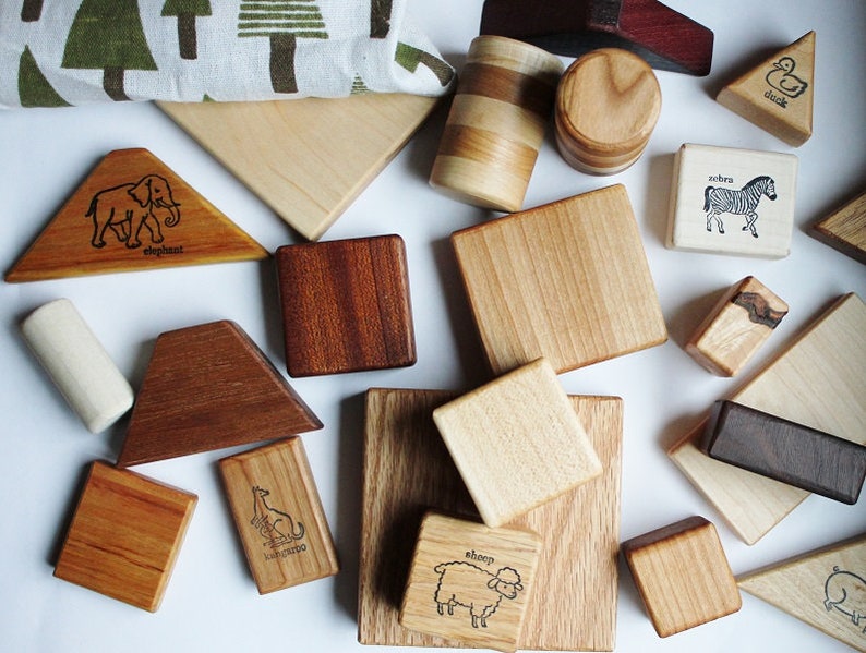 Stamped Building Blocks Block Sets Building Blocks - Etsy