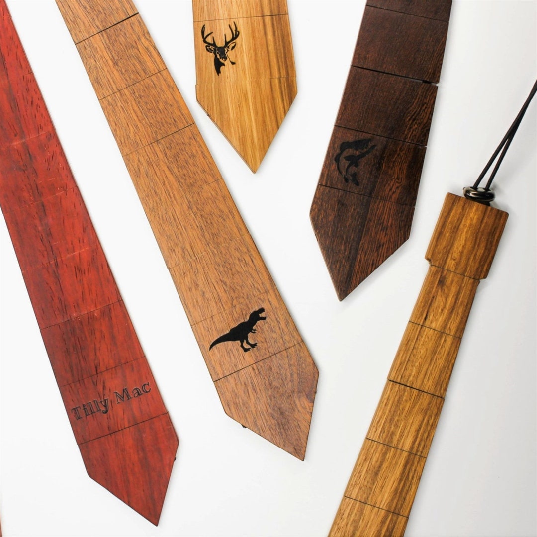 Youth Wooden Necktie | Unique Necktie | Personalized Tie | Wooden Tie ...