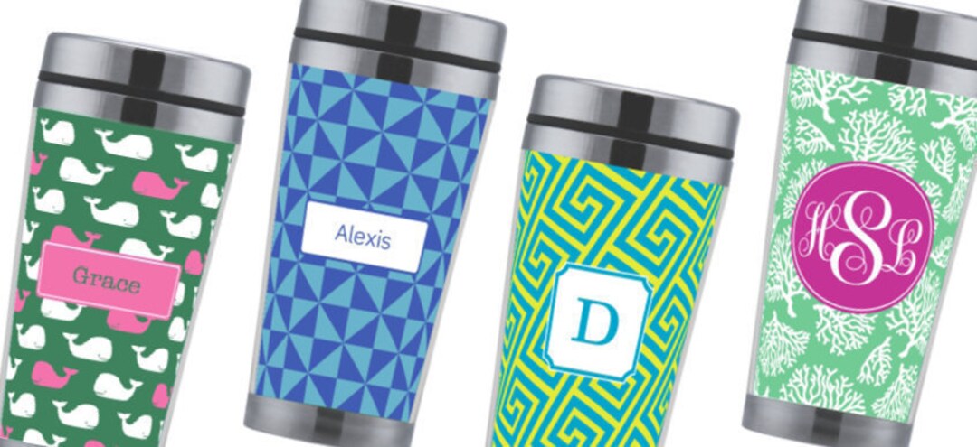 Personalized Travel Mug: Designs 127-238 Personalized Gifts - Etsy