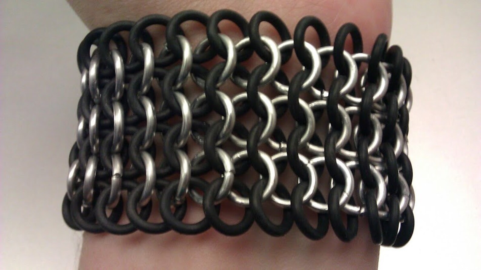 Custom Chainmail Bracelet Stretch Cuff Custom Size and Color - Etsy