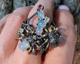 Spider Web Fire Opal - Etsy