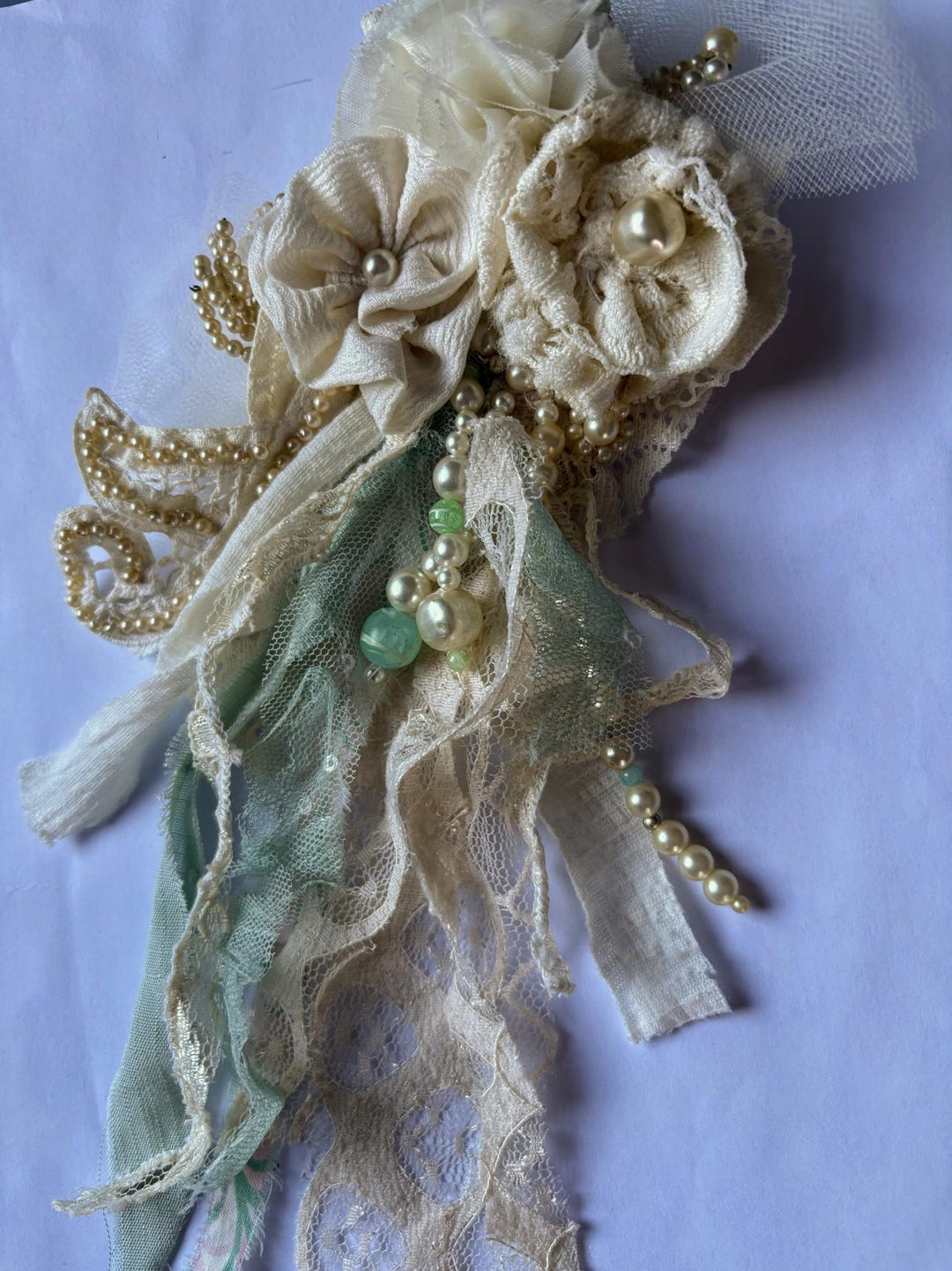 Shabby Chic Brooch - Versatile - Etsy
