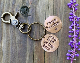 Scrotum Key Chain - Etsy